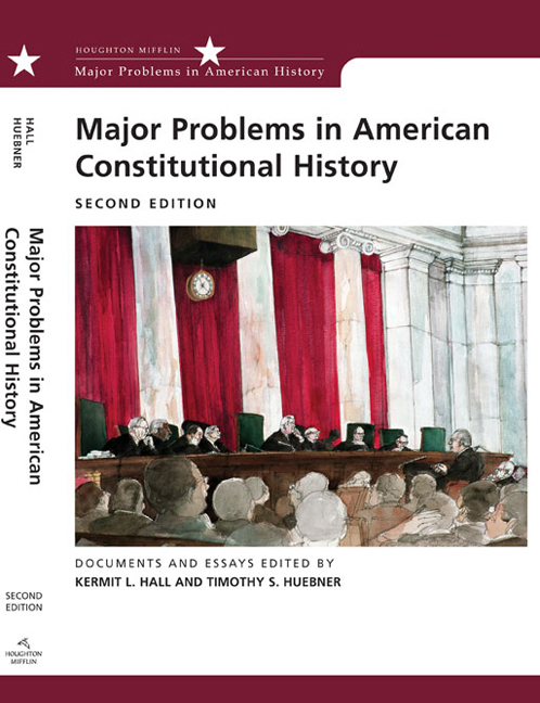 Major Problems in American Constitutional History: Documents and Essays ...