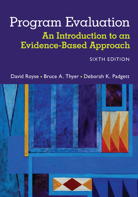 Program Evaluation: An Introduction to an Evidence-Based Approach, 6th ...