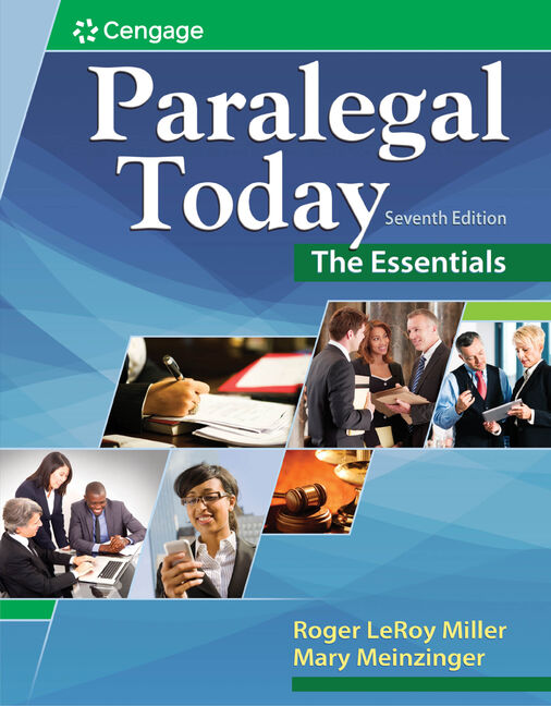 Paralegal Today: The Legal Team at Work, 7th Edition - 9781305506084 ...