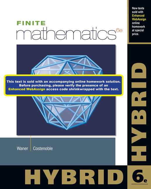 Finite Mathematics 6th Edition Cengage