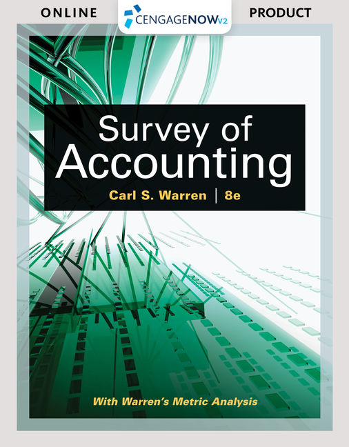 CengageNOWv2 for Survey of Accounting, 8th Edition - 9781305961975 ...