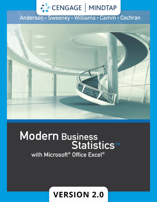 MindTapV2.0 for Modern Business Statistics with Microsoft Excel, 6th ...