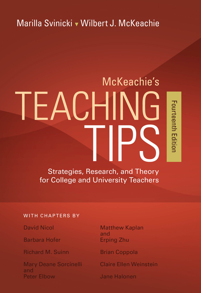 McKeachie's Teaching Tips, 14th Edition - Cengage