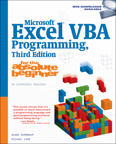 Microsoft® Excel® VBA Programming for the Absolute Beginner, 3rd ...