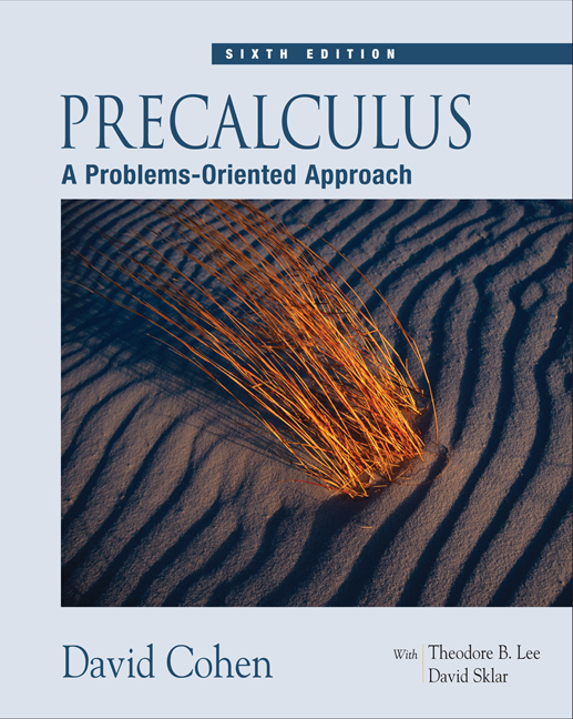 Precalculus: A Problems-Oriented Approach, 6th Edition - Cengage