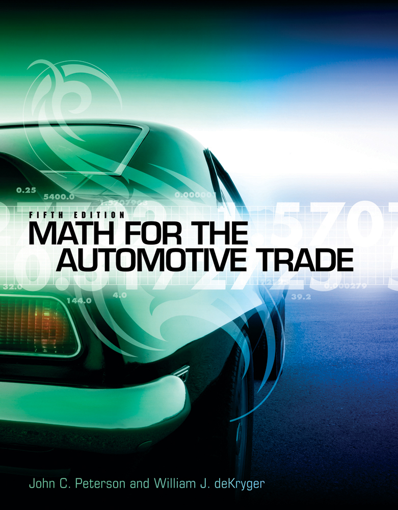 Math for the Automotive Trade, 5th Edition - Cengage