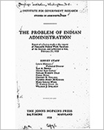 Meriam Report on Indian Administration and the Survey of Conditions of ...